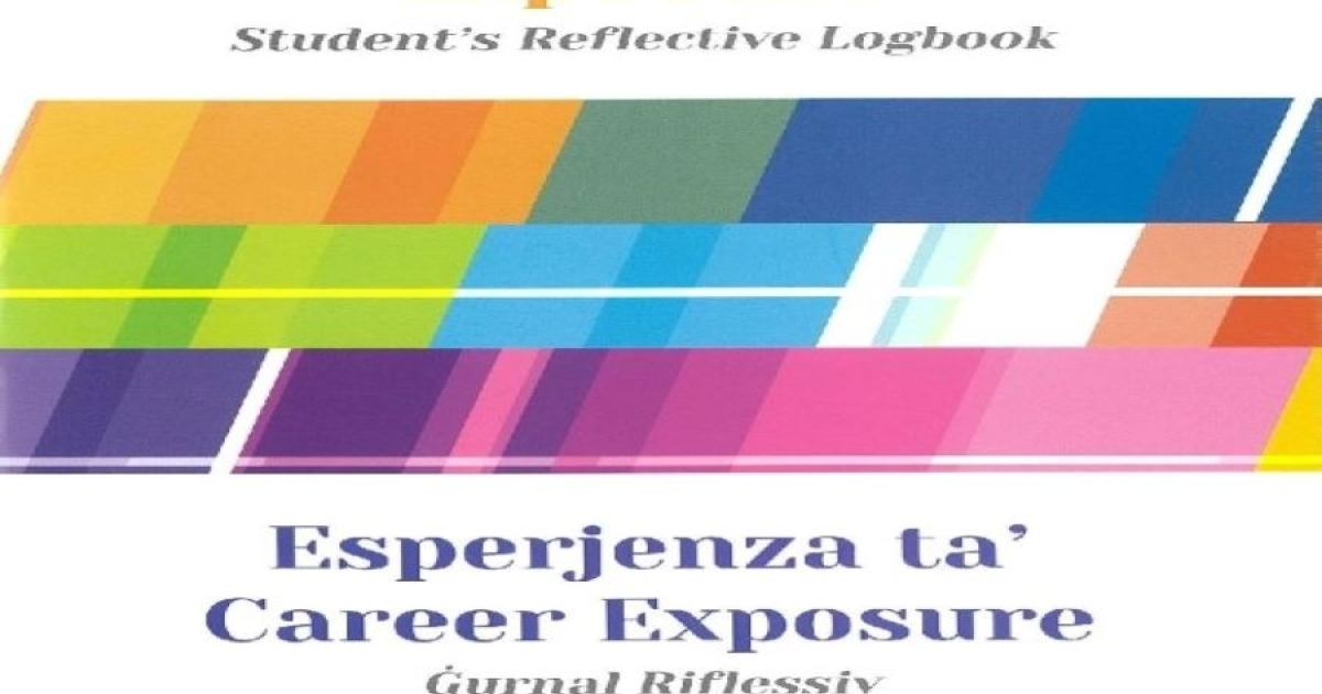 The Career Exposure Experience (CEE) and 2 Reflective Logbooks used as ...